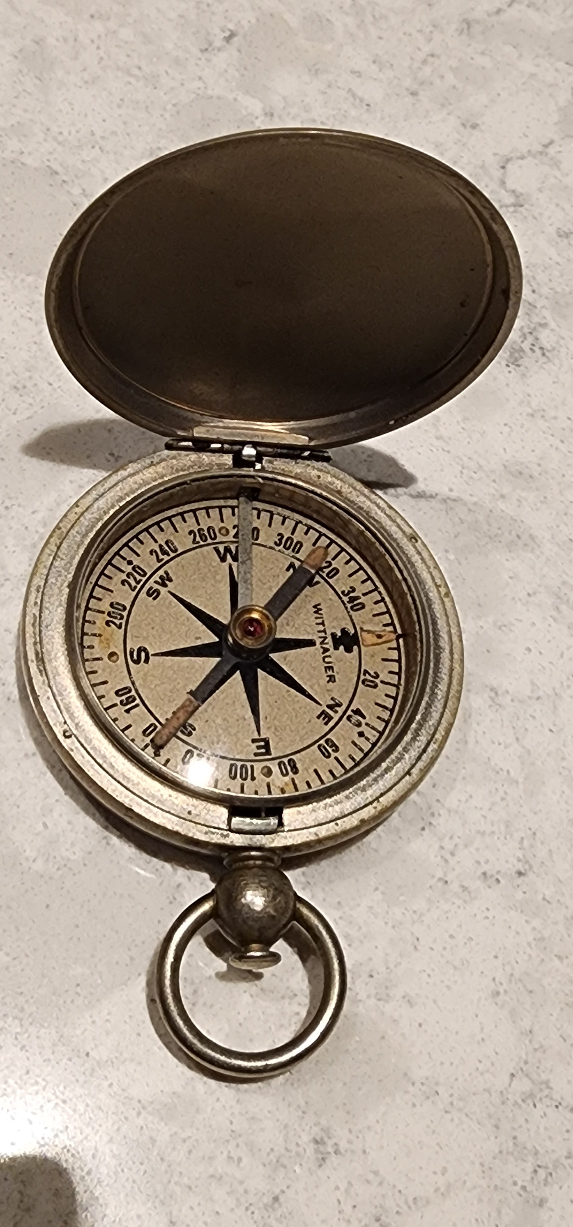 WWII US Army Air Corps/ USN Military survival compass by Wittnauer ...